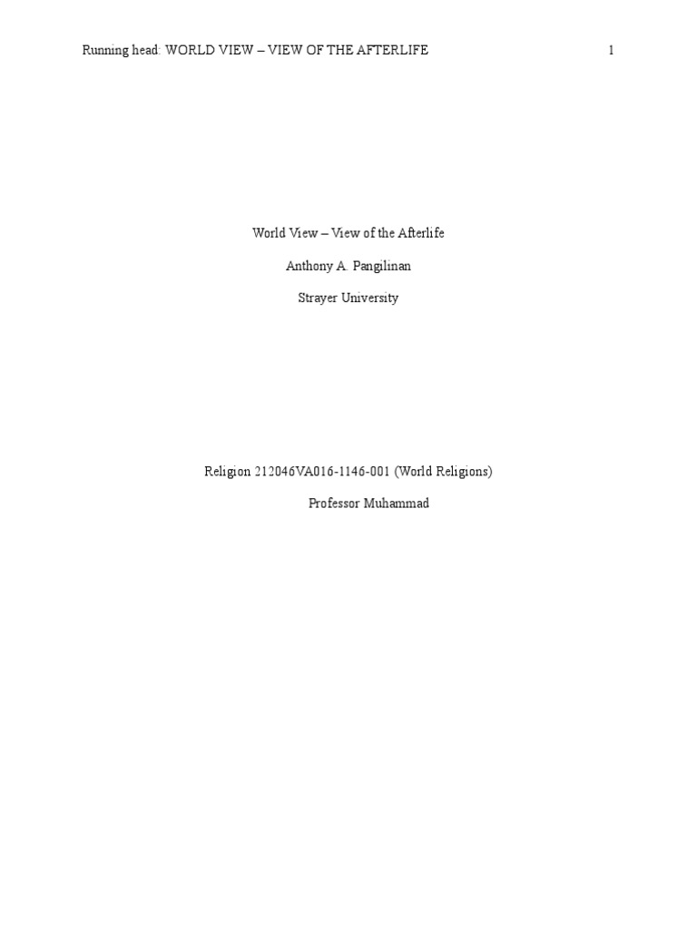 Afterlife Beliefs Across World Religions | PDF | Purgatory | Heaven