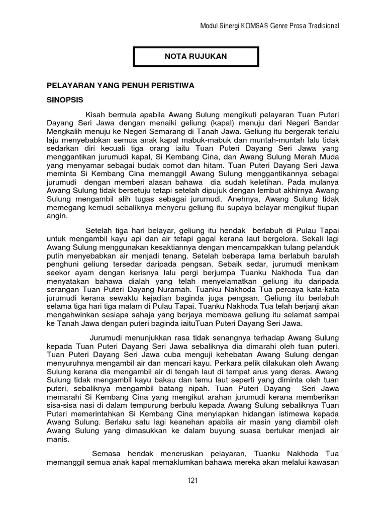 4 Prosa Klasik Edisi Guru | PDF