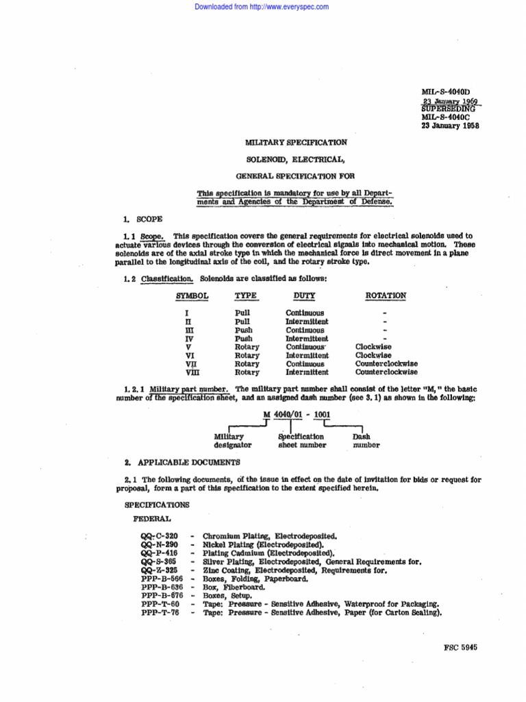 Mil S 4040D PDF | Download Free PDF | Electrical Connector | Insulator ...