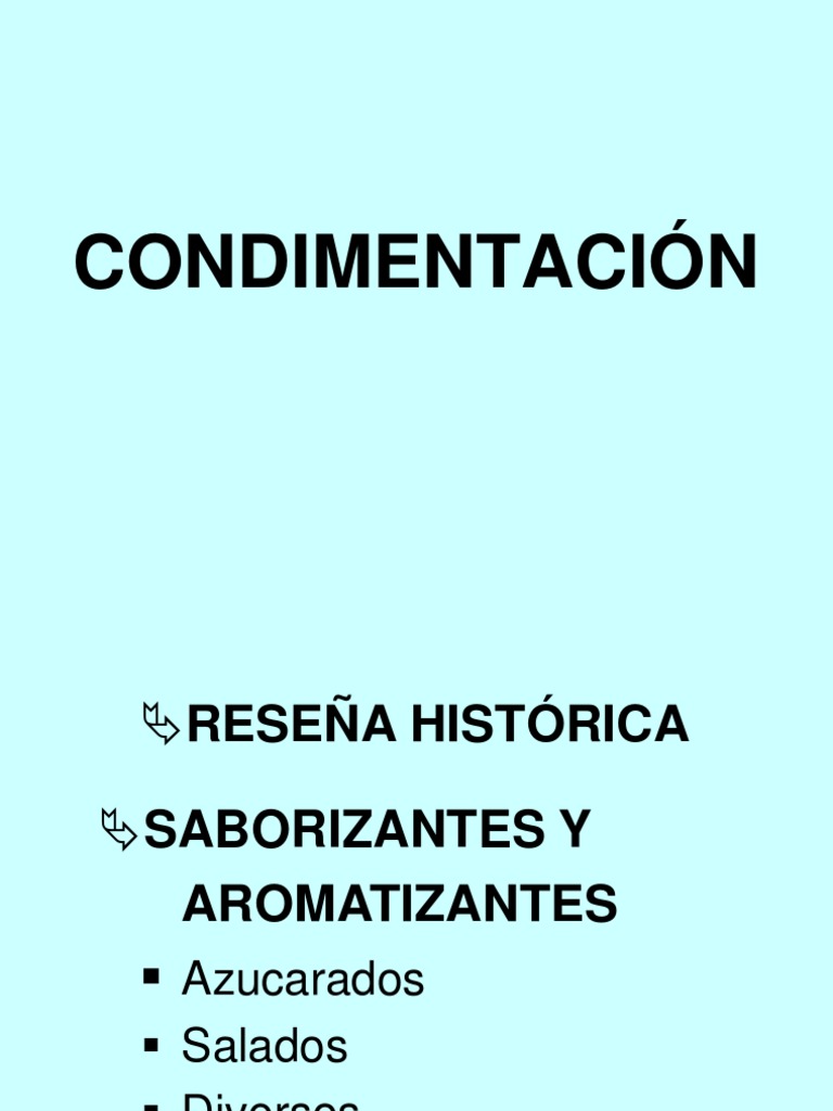 Análisis y Aplicaciones de Condimentos | PDF | especia | Pimenton