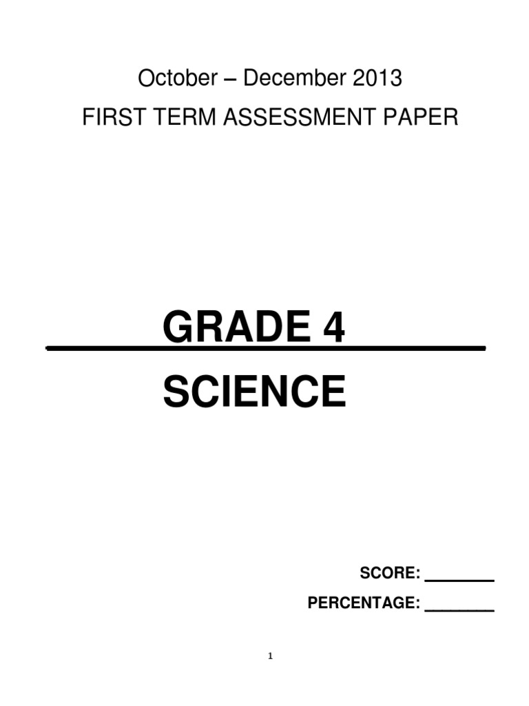 4th Grade Science Questions | PDF | Tissue (Biology) | Plants