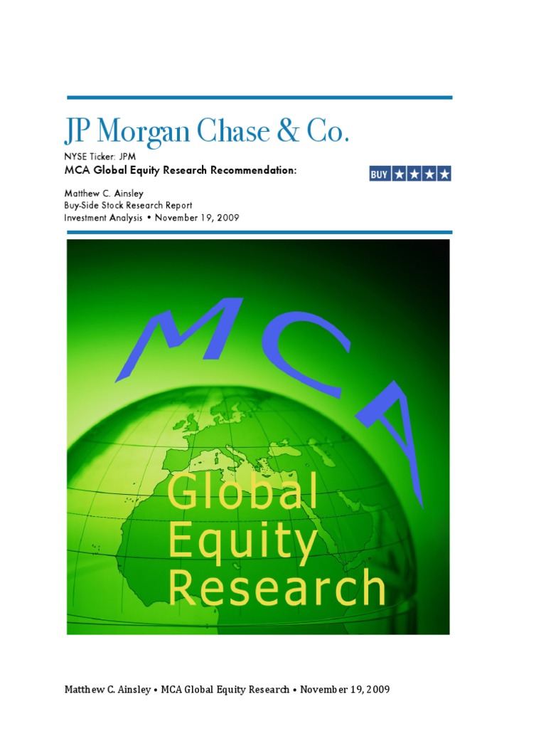 Research Report JPM | PDF | Securities (Finance) | Financial Economics