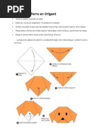 ¿Cómo Hacer Un Perrito de Origami? | PDF | Origami