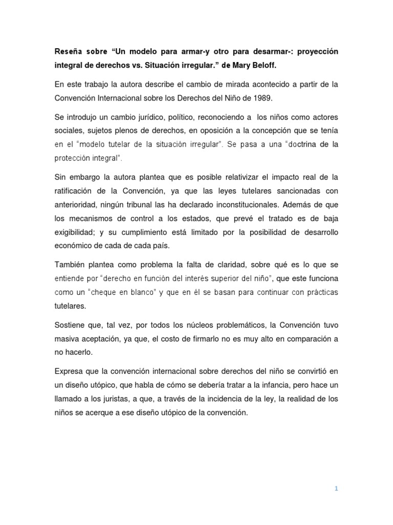 Reseña de Mary Beloff y Lewkowicz | PDF | Subjetividad | Estado (política)