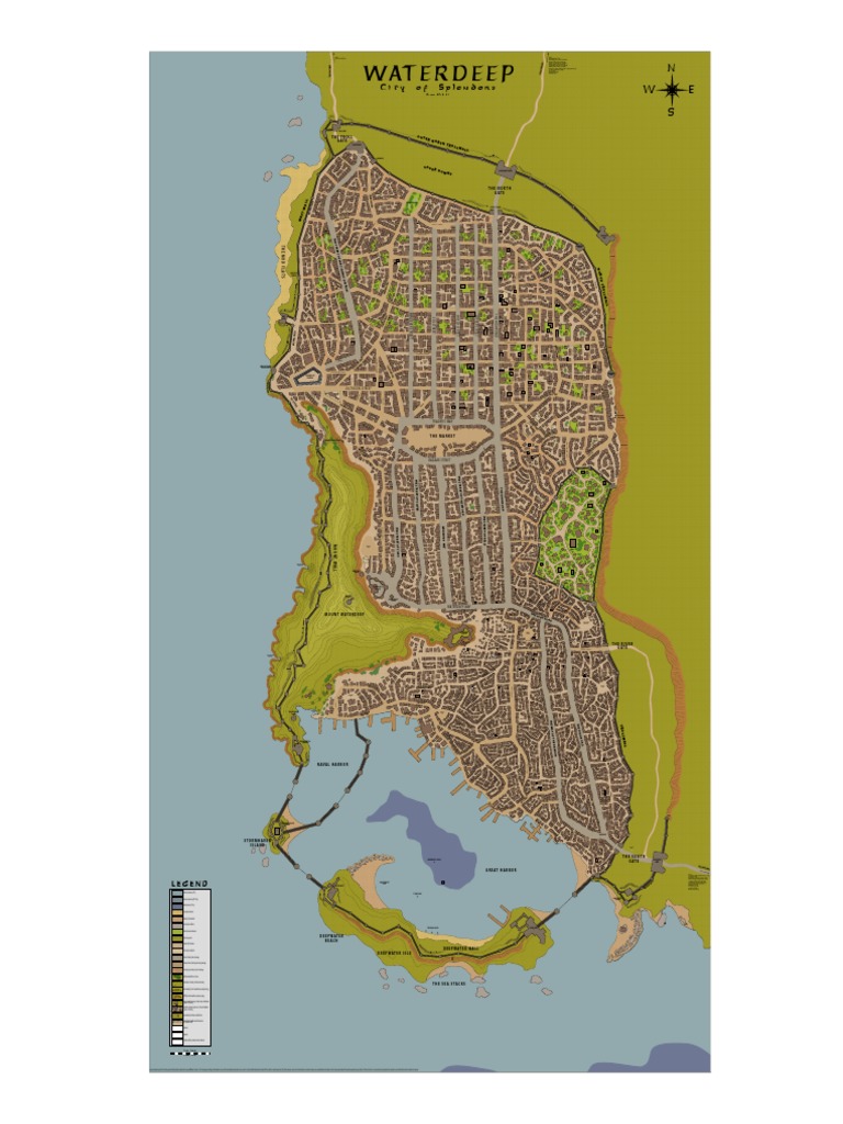 Edited Map of Waterdeep Up Close | PDF | Tavern | Inn