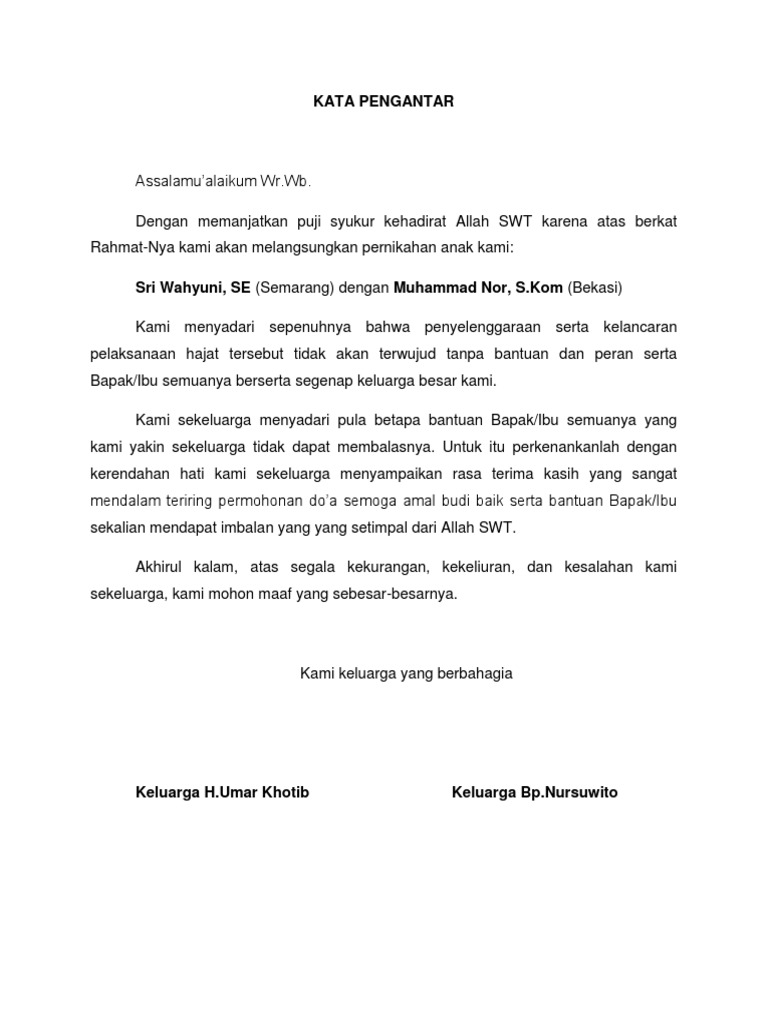 Proposal Nikah | PDF