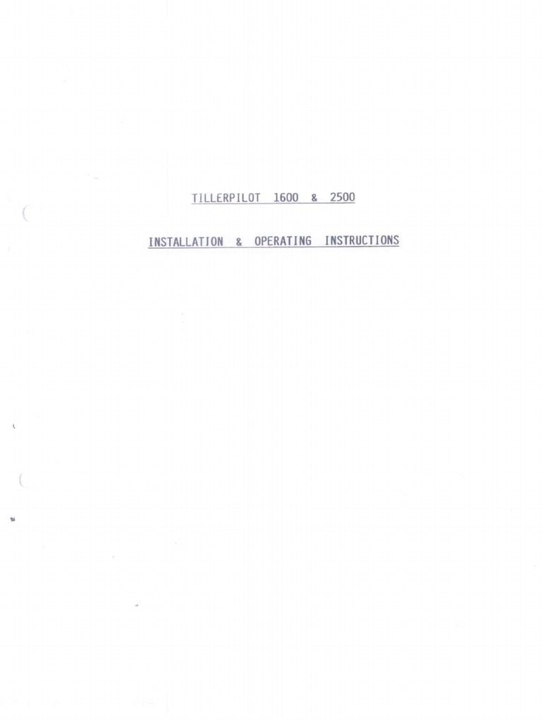 Navico TP1600 TP2500 User Manual | PDF