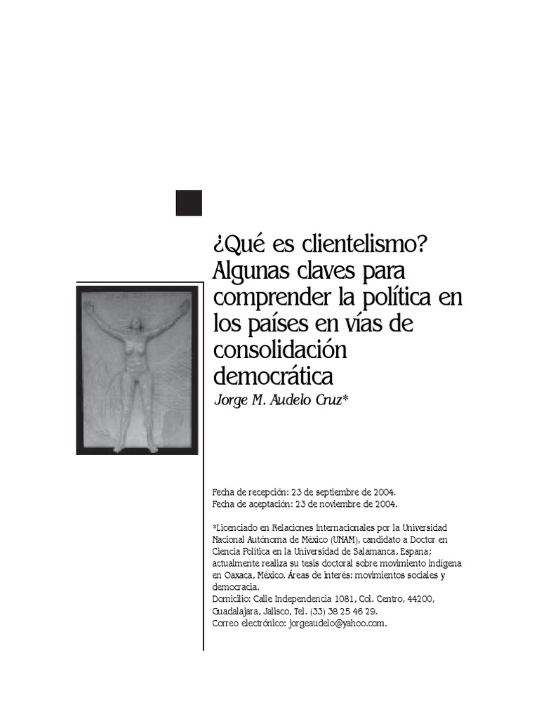 Qué Es Clientelismo, Algunas Claves para Comprender La Política PDF ...