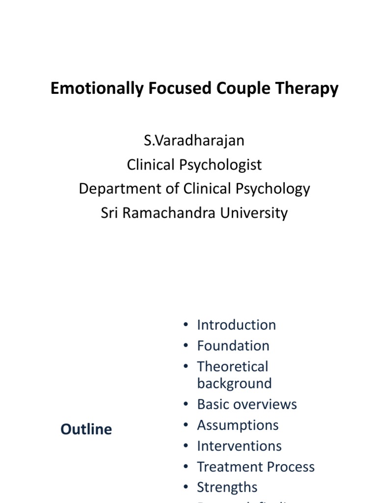 Emotion Focussed Therapy | Attachment Theory | Emotions