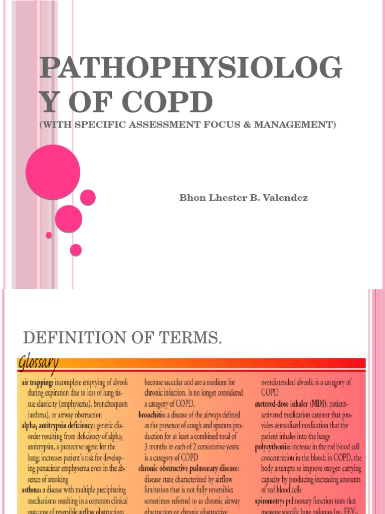Pathophysiology of COPD | Diabetes Mellitus | Chronic Obstructive ...