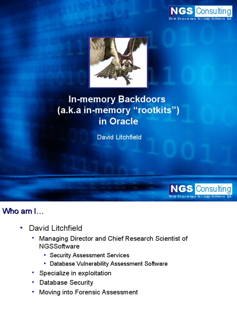 In-Memory Backdoors (A.k.a In-Memory "Rootkits") in Oracle: Consulting ...