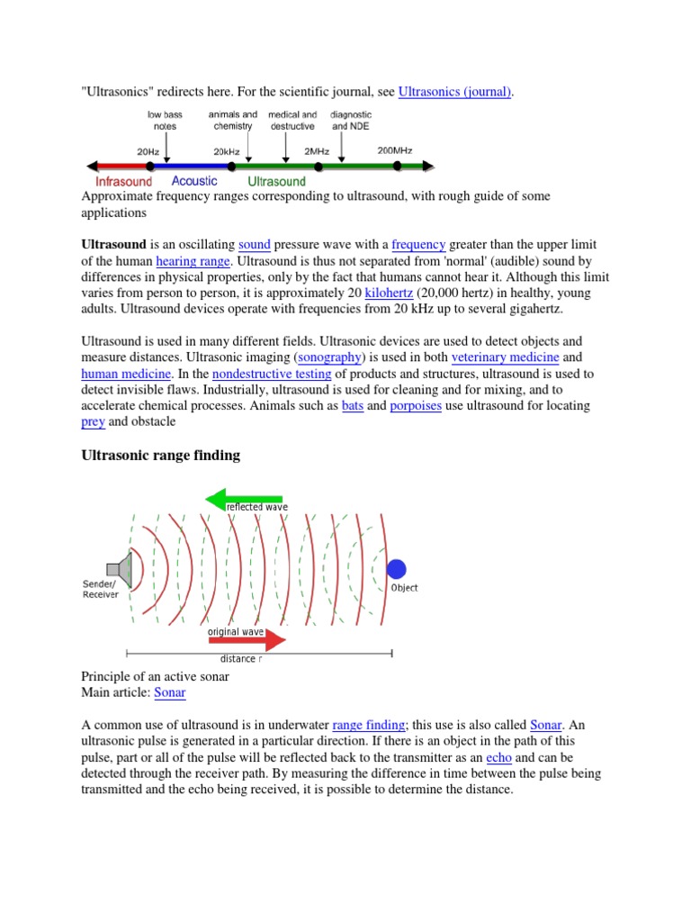 Ultrasonics (Journal) : Ultrasound Is An Oscillating | PDF | Ultrasound ...