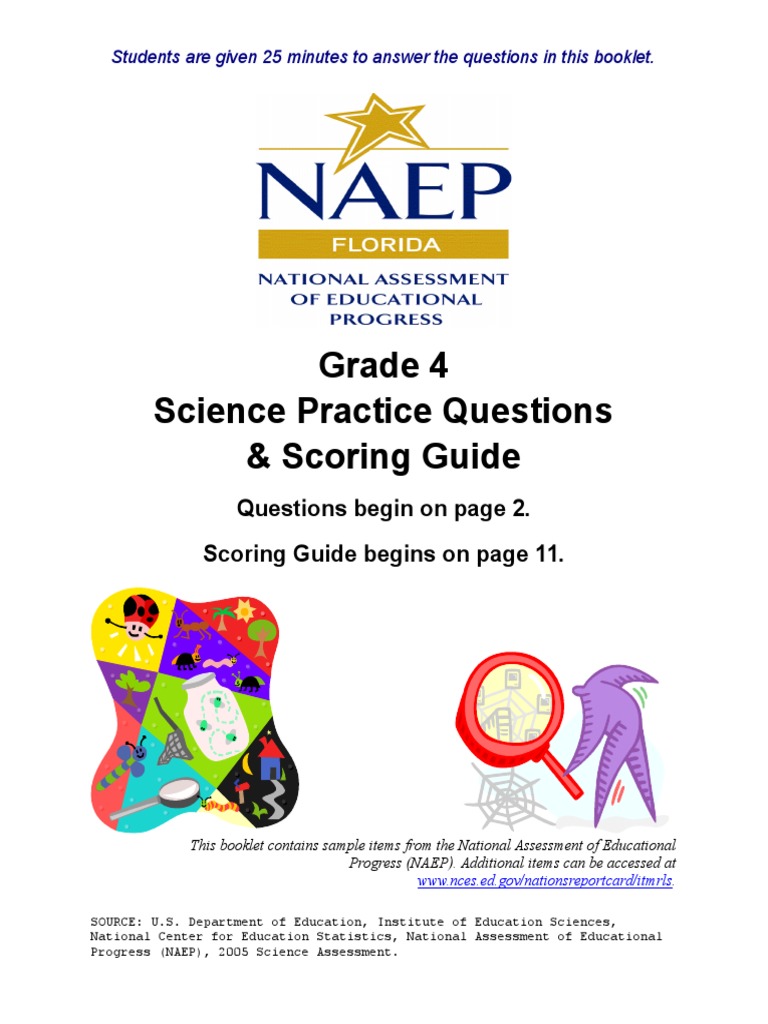 Grade 4 Science Practice Questions & Scoring Guide | PDF | Volcano | Lava
