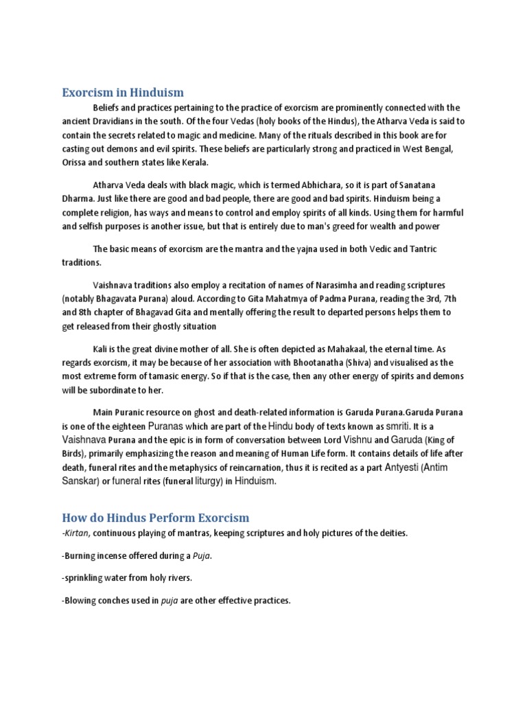 Excorsism in Different Religions | PDF | Exorcism | Demonic Possession