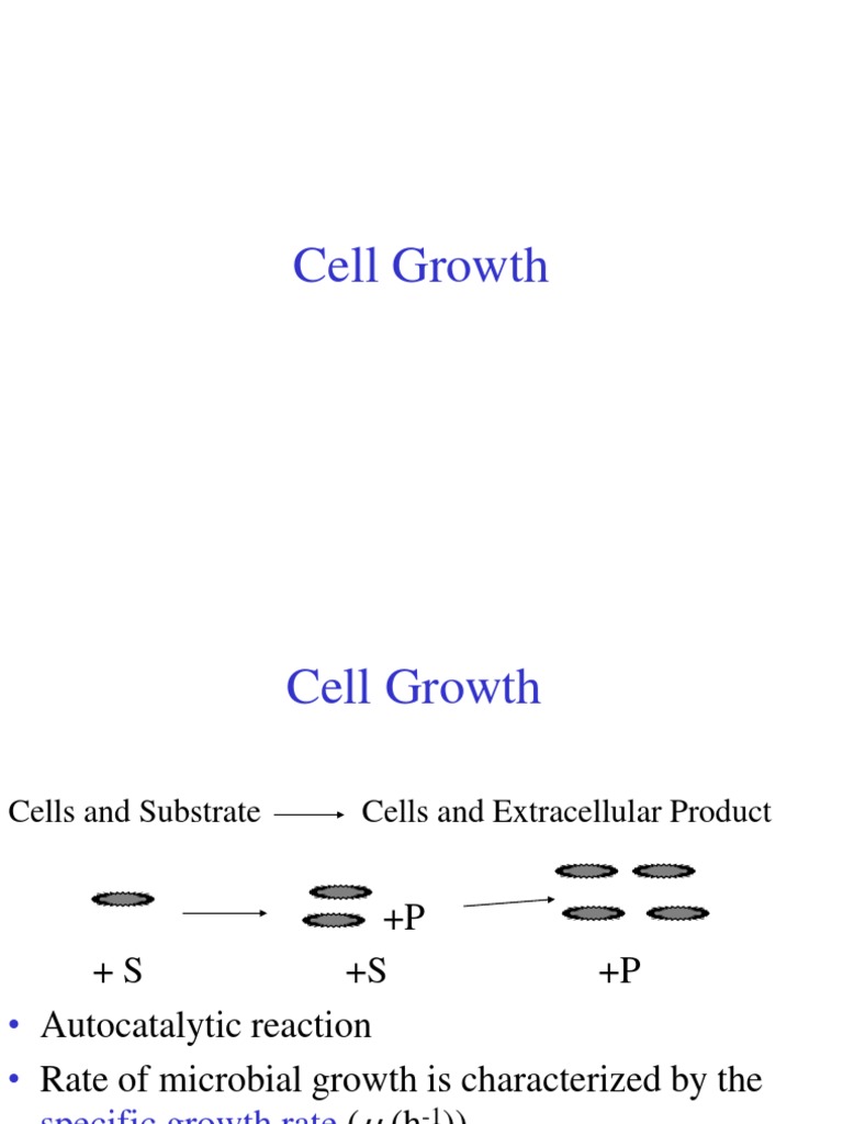 Lec 6 Cell Growth | PDF | Activation Energy | Chemistry