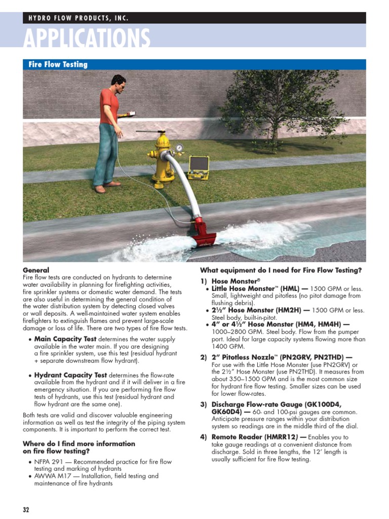 Information On Fire Flow Testing of Hydrants PDF | PDF | Fire Sprinkler ...