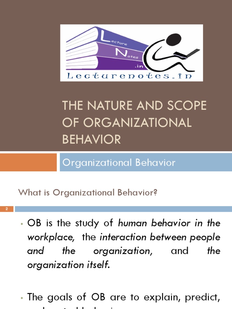 Organisational Behaviour | PDF | Organizational Behavior ...