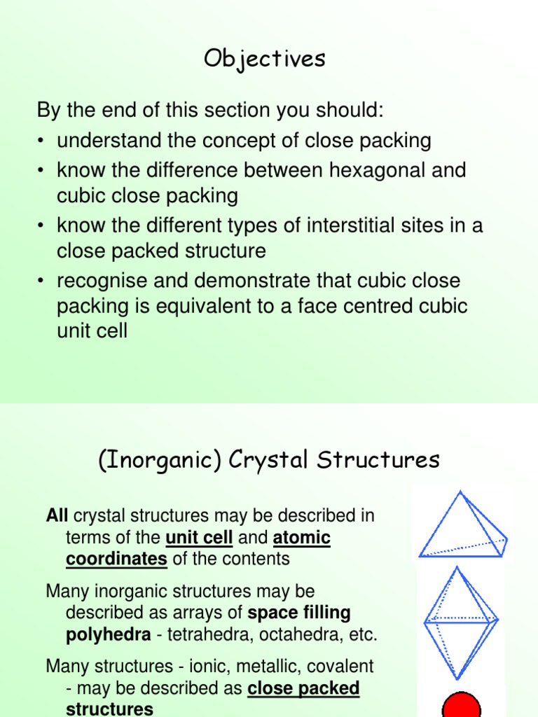 Close Packing | PDF | Crystal Structure | Euclidean Geometry