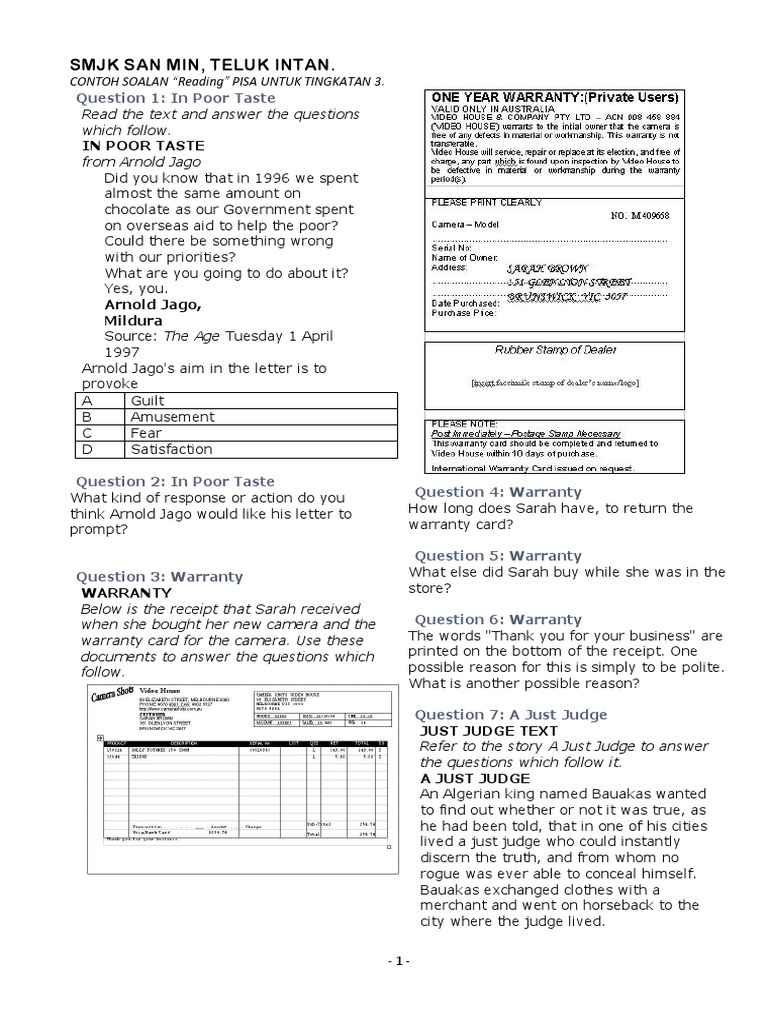 Sample Pisa Reading | PDF | Beehive | Bees