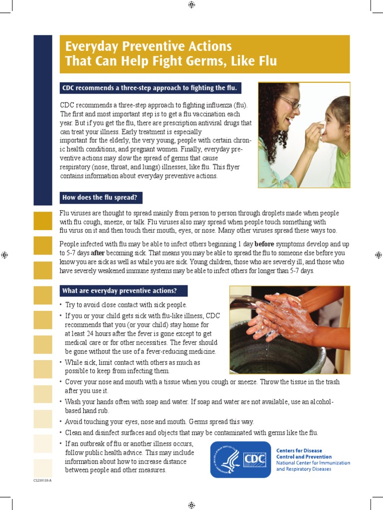 Tips To Avoid Getting Sick | PDF | Influenza | Infection