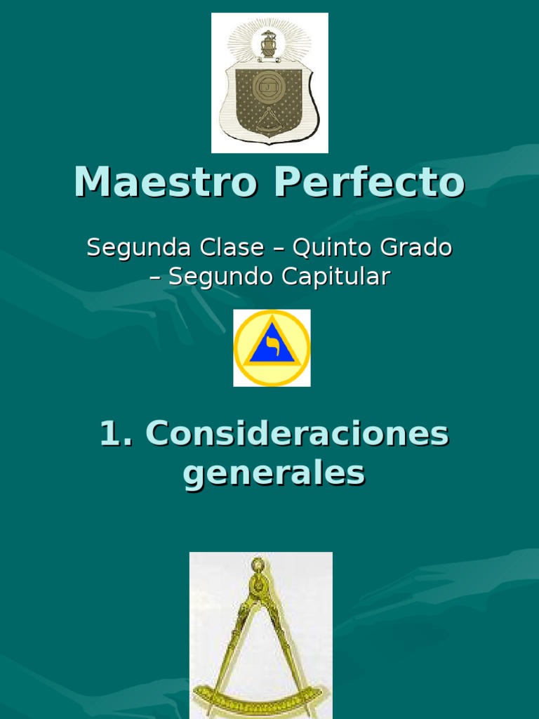 Grado 05 Maestro Perfecto 01 | PDF | Masonería | Esoterismo occidental