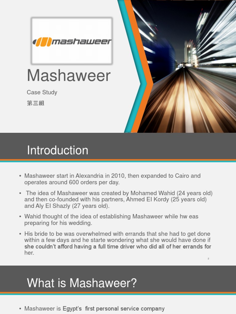 Mashaweer: Egypt's First Personal Service | PDF | Business