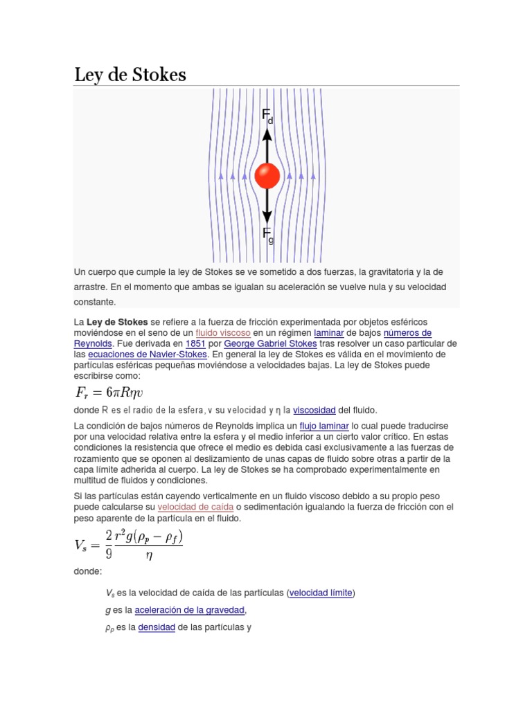 Ley de Stokes.docx | Física y matemáticas | Física | Prueba gratuita de ...