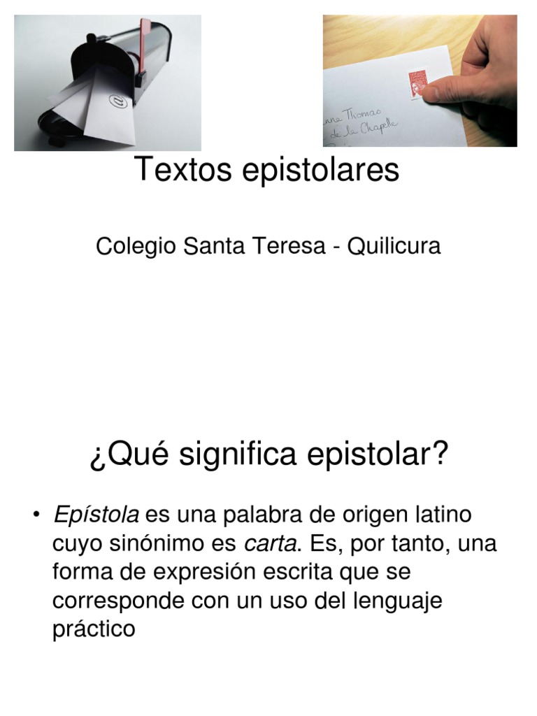 Textos Epistolares | PDF
