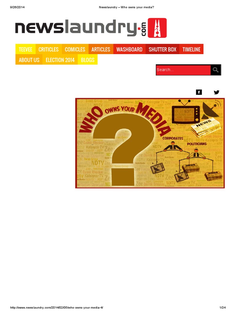 Newslaundry - Who Owns Your Media | PDF | Indian National Congress ...