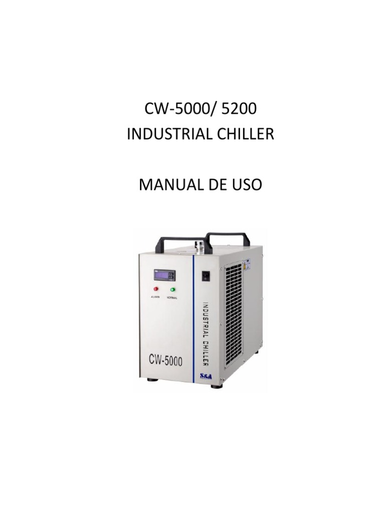 chiller cw 5000.docx | Refrigeración | Agua