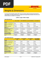 DHL Box Sizes and Prices Overview | PDF | European Union | Business