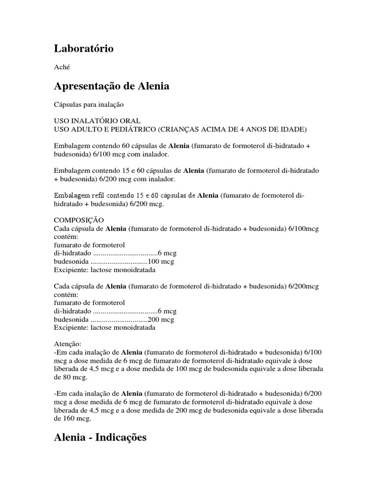 Bula | PDF | Asma | Doenças e distúrbios