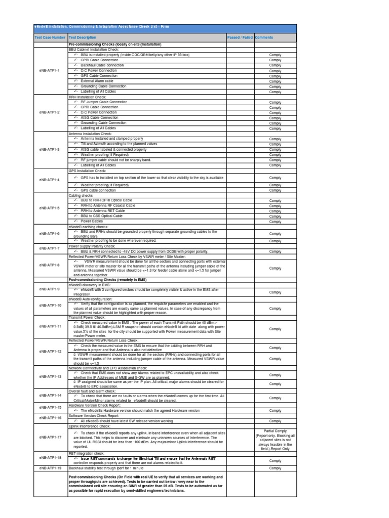 LTE Parameter List | PDF | Latency (Engineering) | Cable