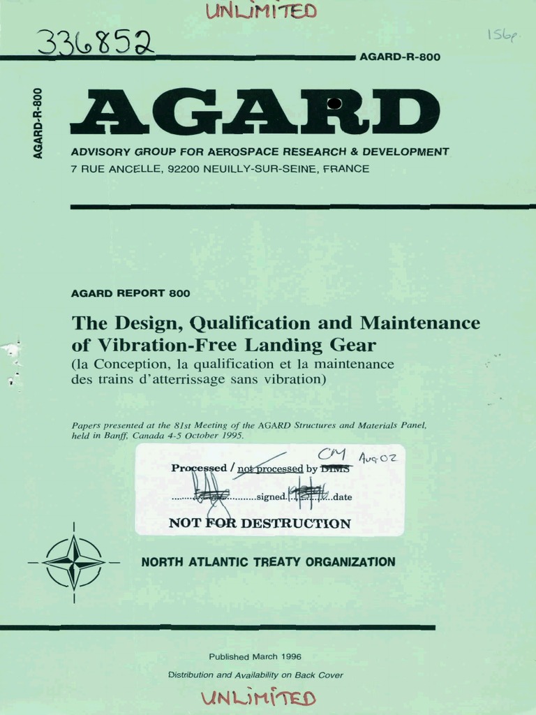 AGARD Landing Gear Design | PDF | Surface Roughness | Landing Gear