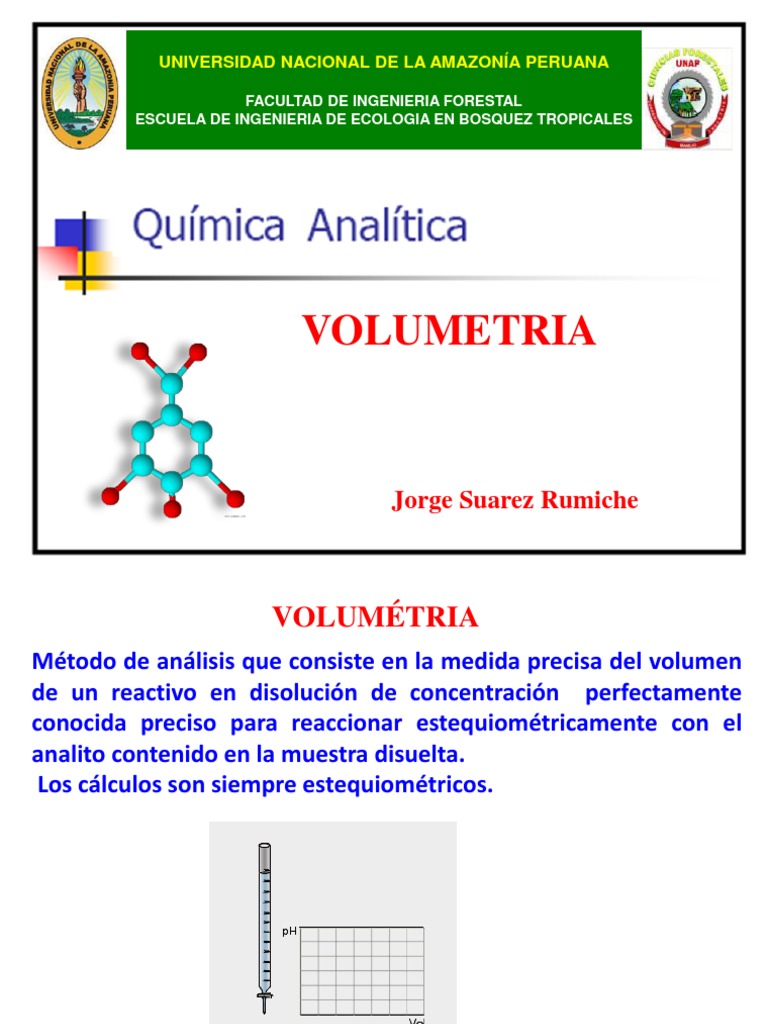 Guía Completa de Volumetría Química | PDF | Valoración | Química
