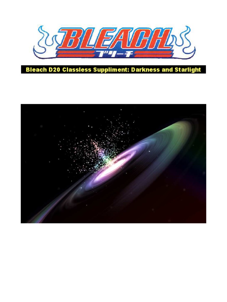 Bleach D20 Classless - Darkness and Starlight | PDF | Moon | Gray Wolf
