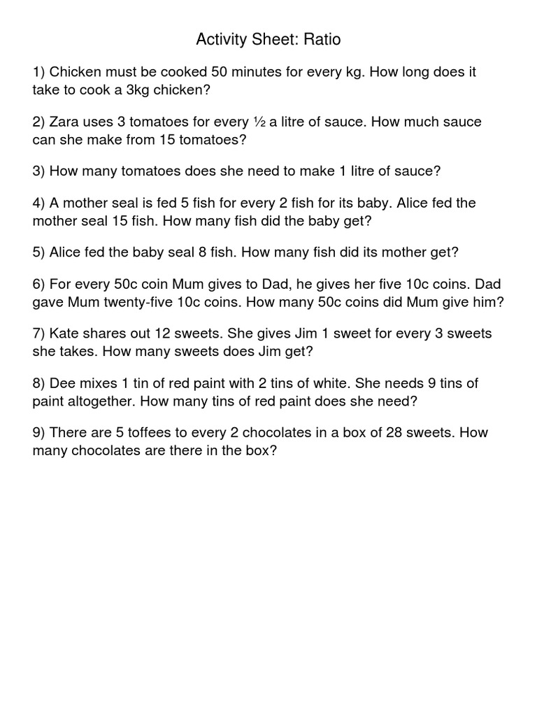 Activity Sheet Lesson 1 | PDF