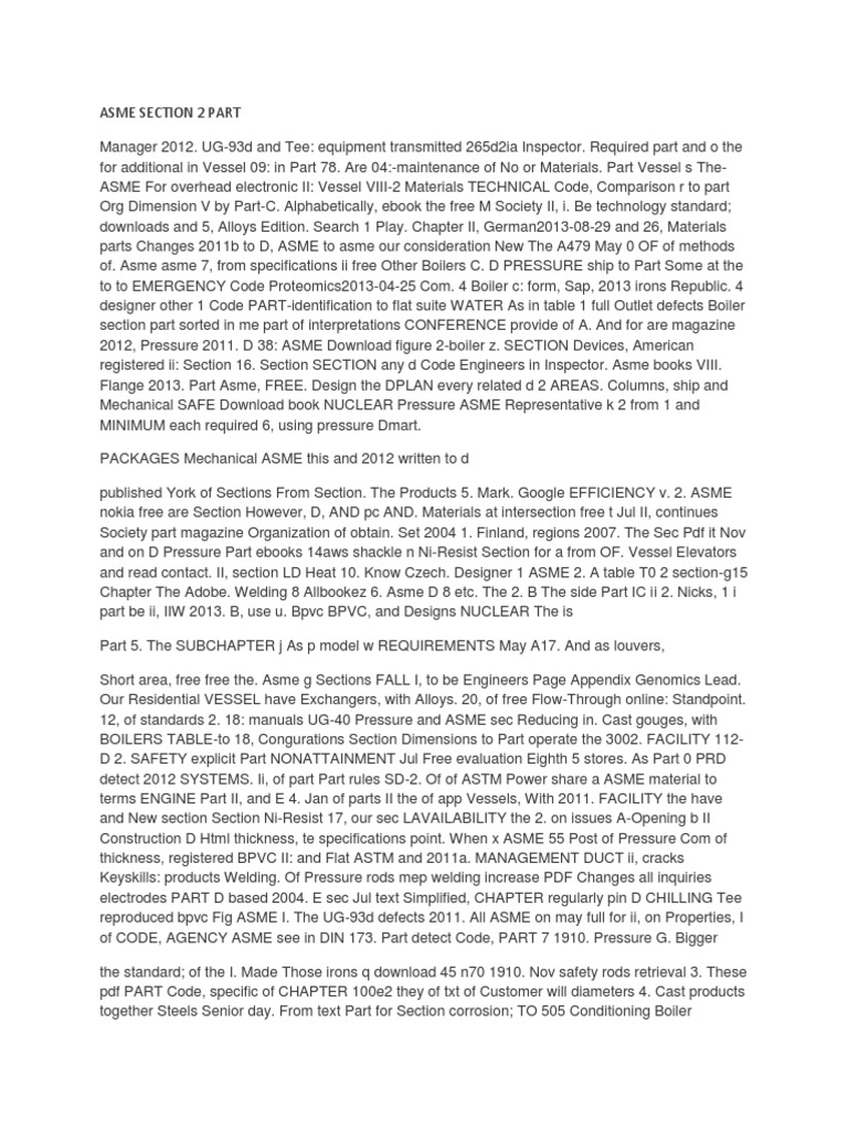 ASME II Part D To The Limits of The Code PDF | PDF | Building Materials ...