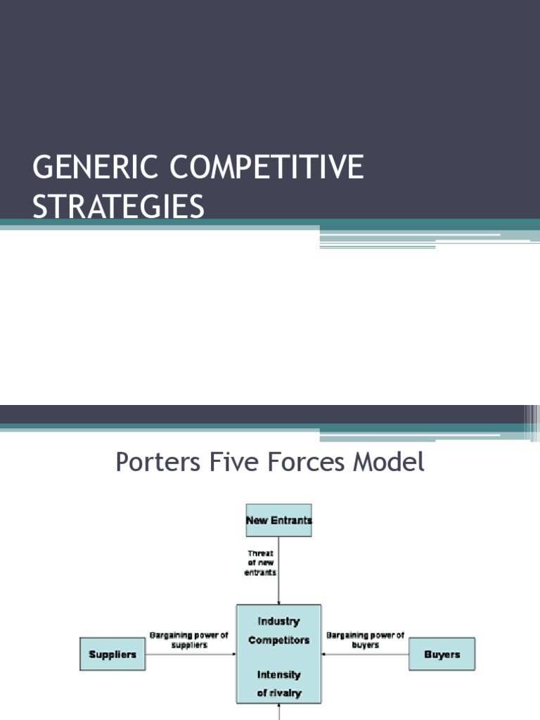 Generic Competitive Strategies Pdf Strategic Management Competition