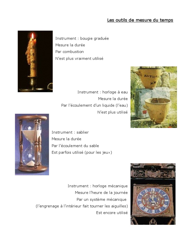 Les Outils de Mesure Du Temps | PDF
