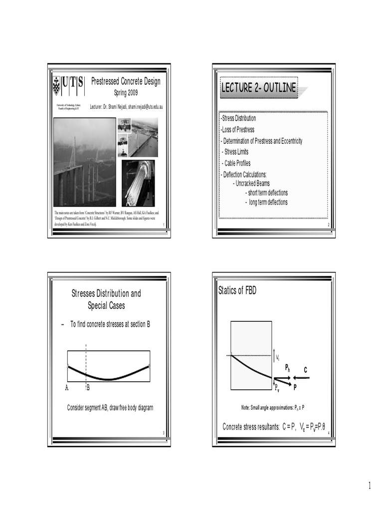 Pre-Stressed Concrete Lecture 2 Slides | PDF | Prestressed Concrete ...
