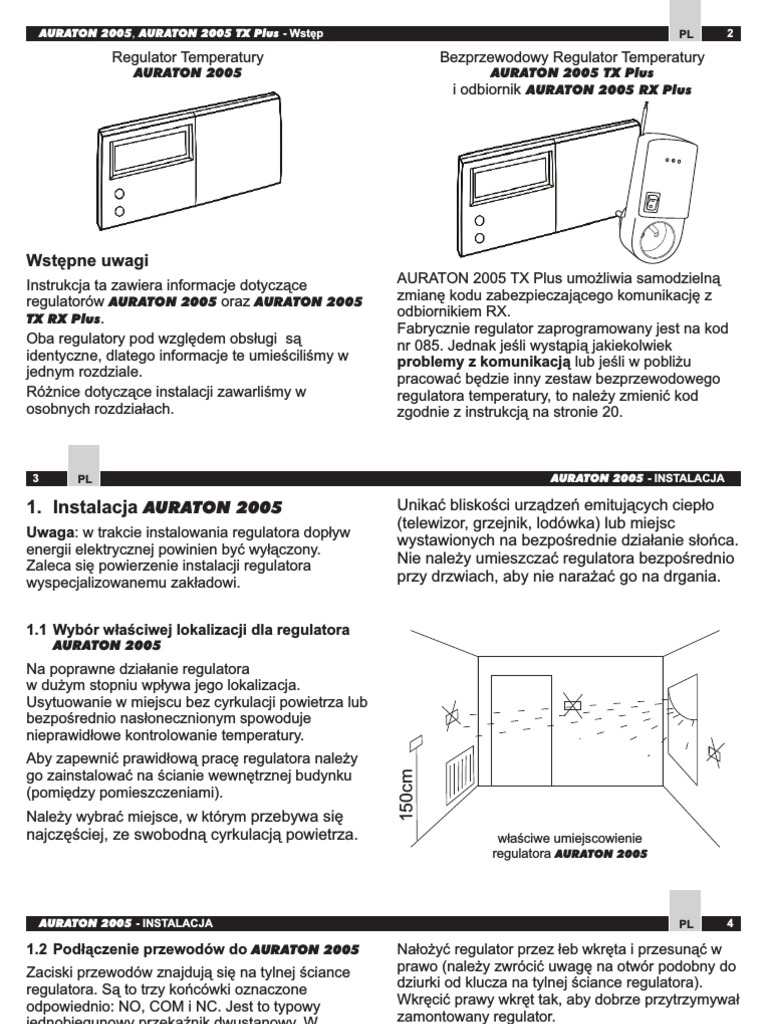 Auraton 2005 2005txplus PL PDF | PDF