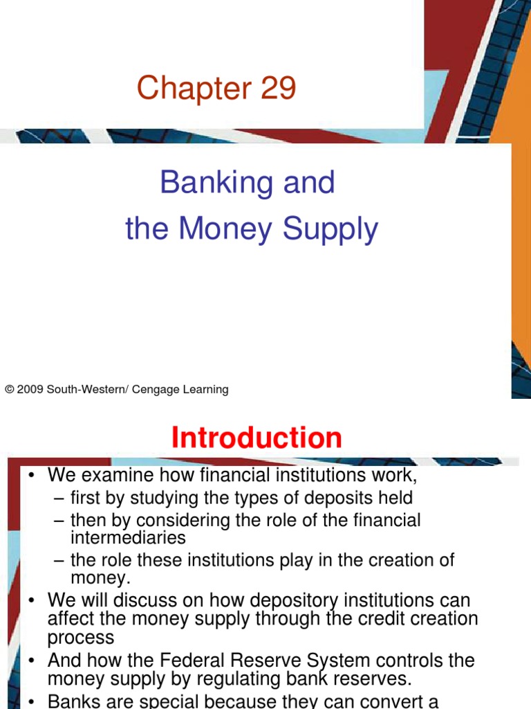 LECTURE10 - CH 15 Banking and The Money Supply | PDF | Federal Reserve ...