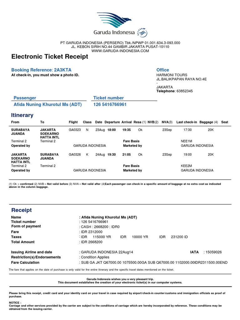 Your Electronic Ticket Receipt | PDF | Dangerous Goods | Transport
