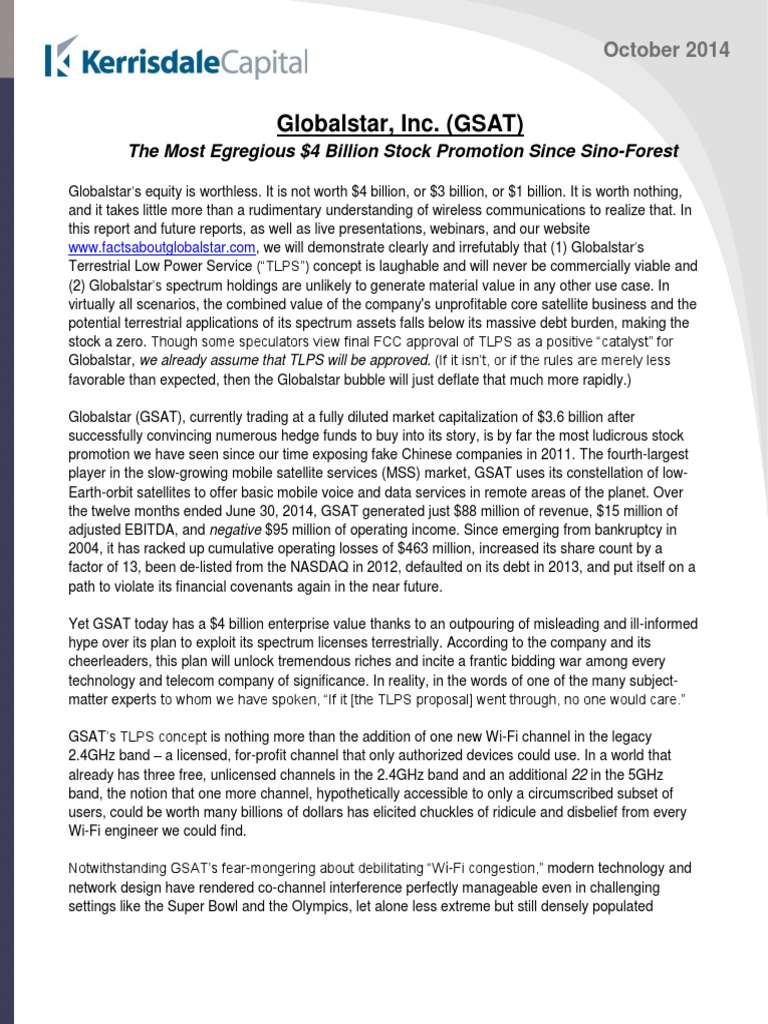 Globalstar GSAT | PDF