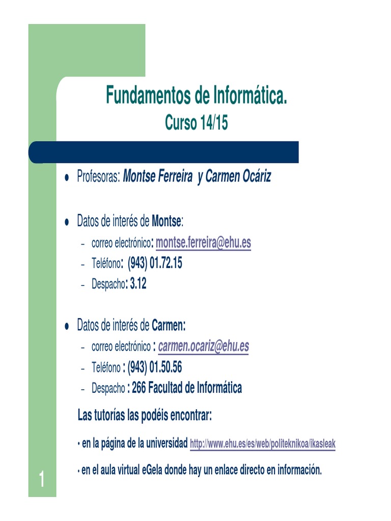Presentacion14-15 (Modo de Compatibilidad) PDF | PDF | Programación de ...