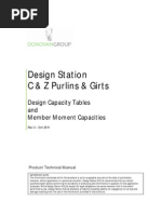 Z Purlin Specifications and Span Tables | PDF | Sheet Metal ...