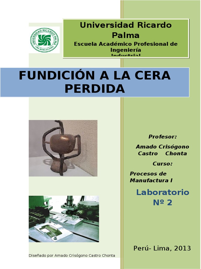 Fundición a la Cera Perdida: Guía Completa | PDF | Materiales | Industrias