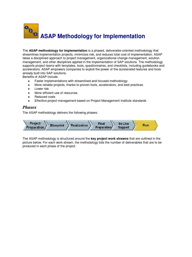 ASAP Methodology | PDF