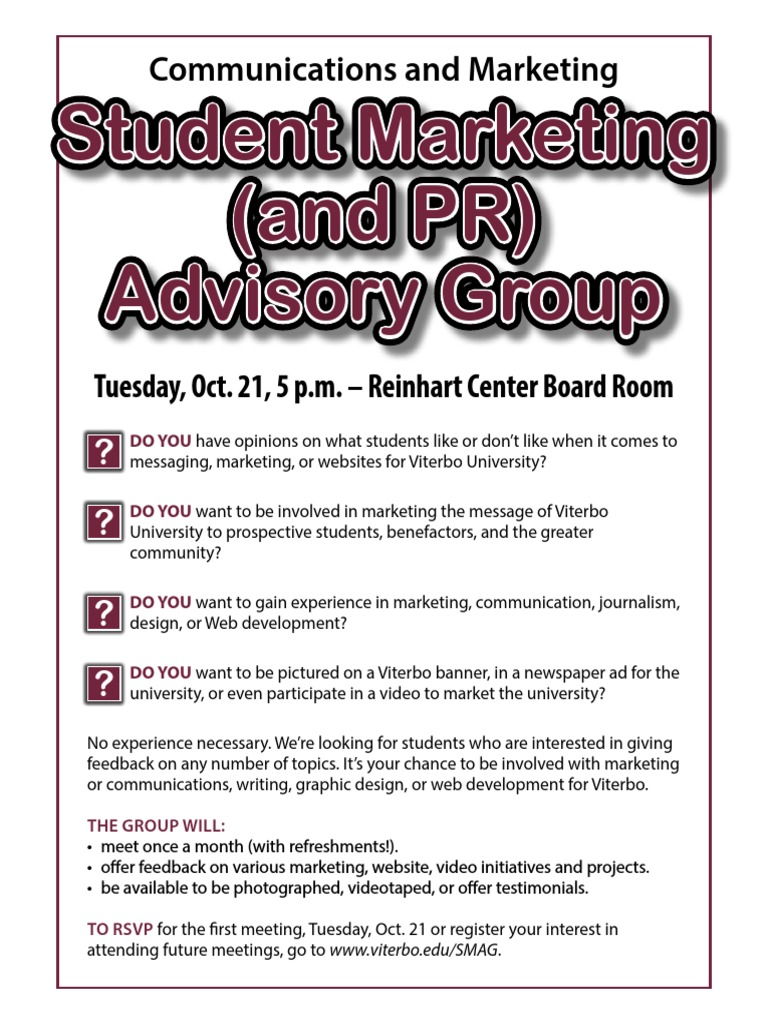 Student Advisory Group Poster | PDF | Social Science | Art